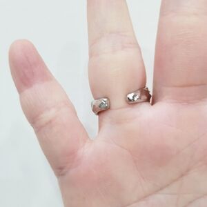 Vintage | Jewelry | Brand New Silver Tone Red Evil Eye Ring Adjustable ...